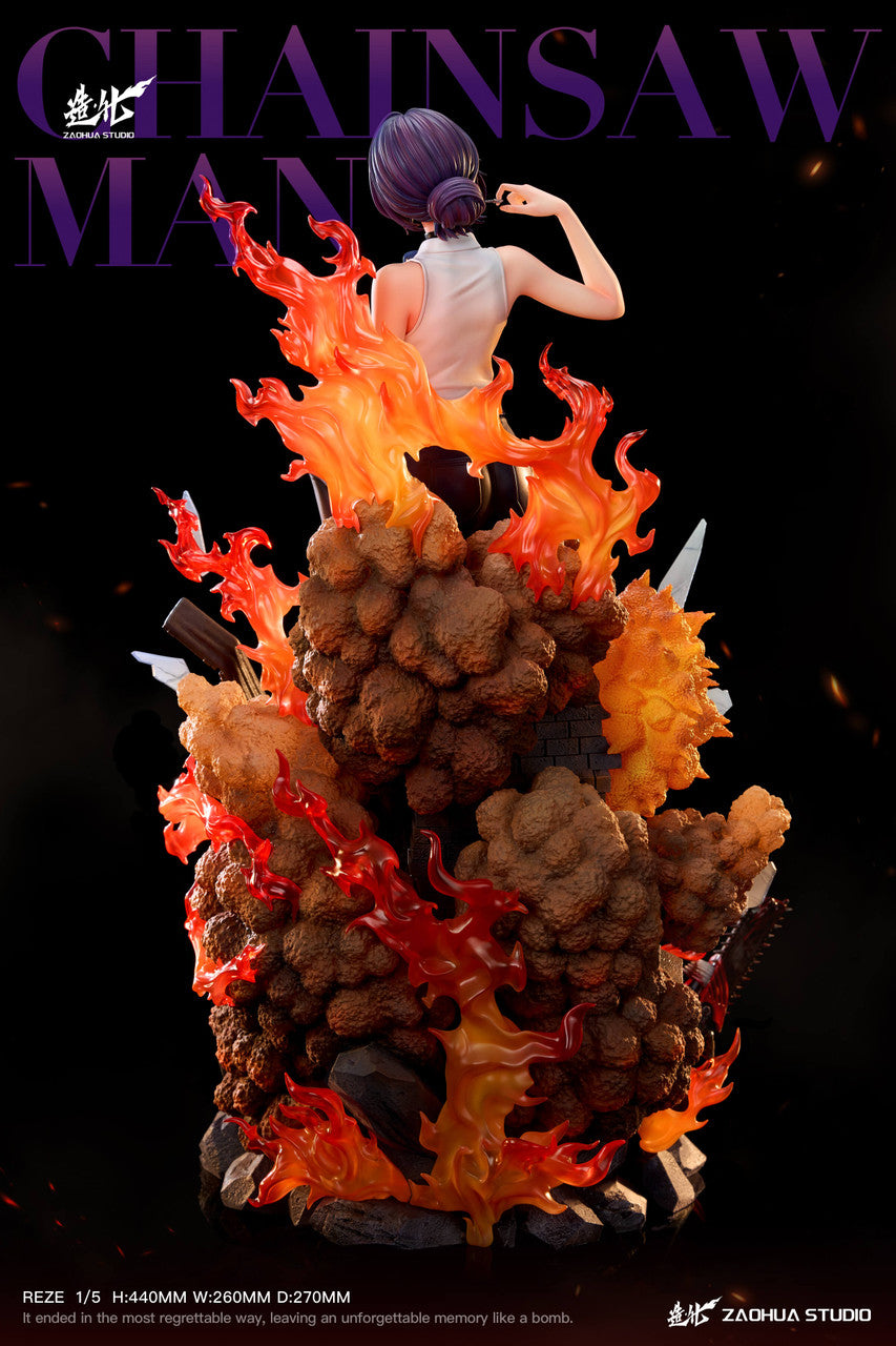 [Pre-Order] ZaoHua Studio - Statue - Chainsaw Man - Reze X Bomb Demon ...