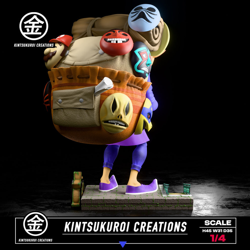 [Pre-Order] Kintsukuroi creations Studio - Statue - Happy & Angry Mask ...