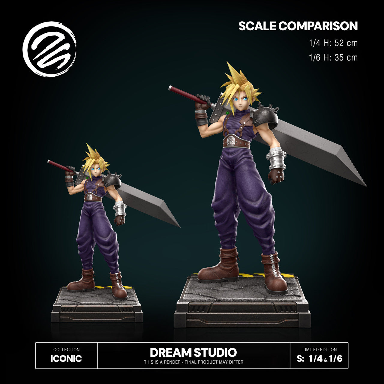[Warehouse in Stock] Dream Studio - Statue - Final Fantasy OG Cloud FF ...